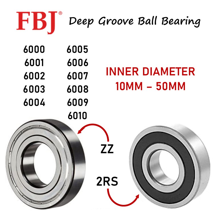 ZOKOL 6022 To 6052 RS 2RS C3Z1 Deep Groove Ball Bearing, 60% OFF