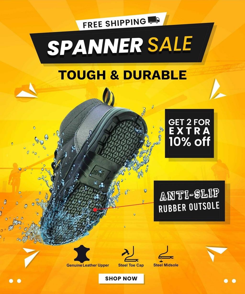 Spanner Official Safety Shoe Online, March 2026 | Shopee Malaysia