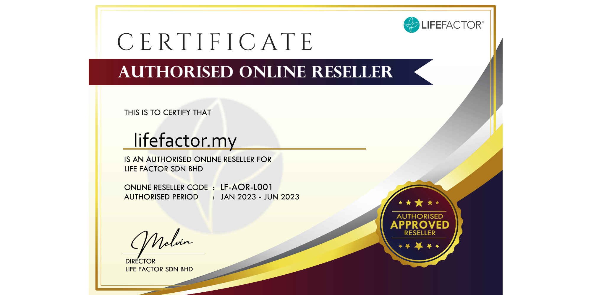 LIFE FACTOR® OFFICIAL STORE Online, July 2024 | Shopee Malaysia