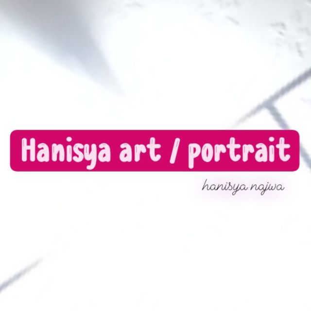 hanisya_art / portrait, Online Shop | Shopee Malaysia