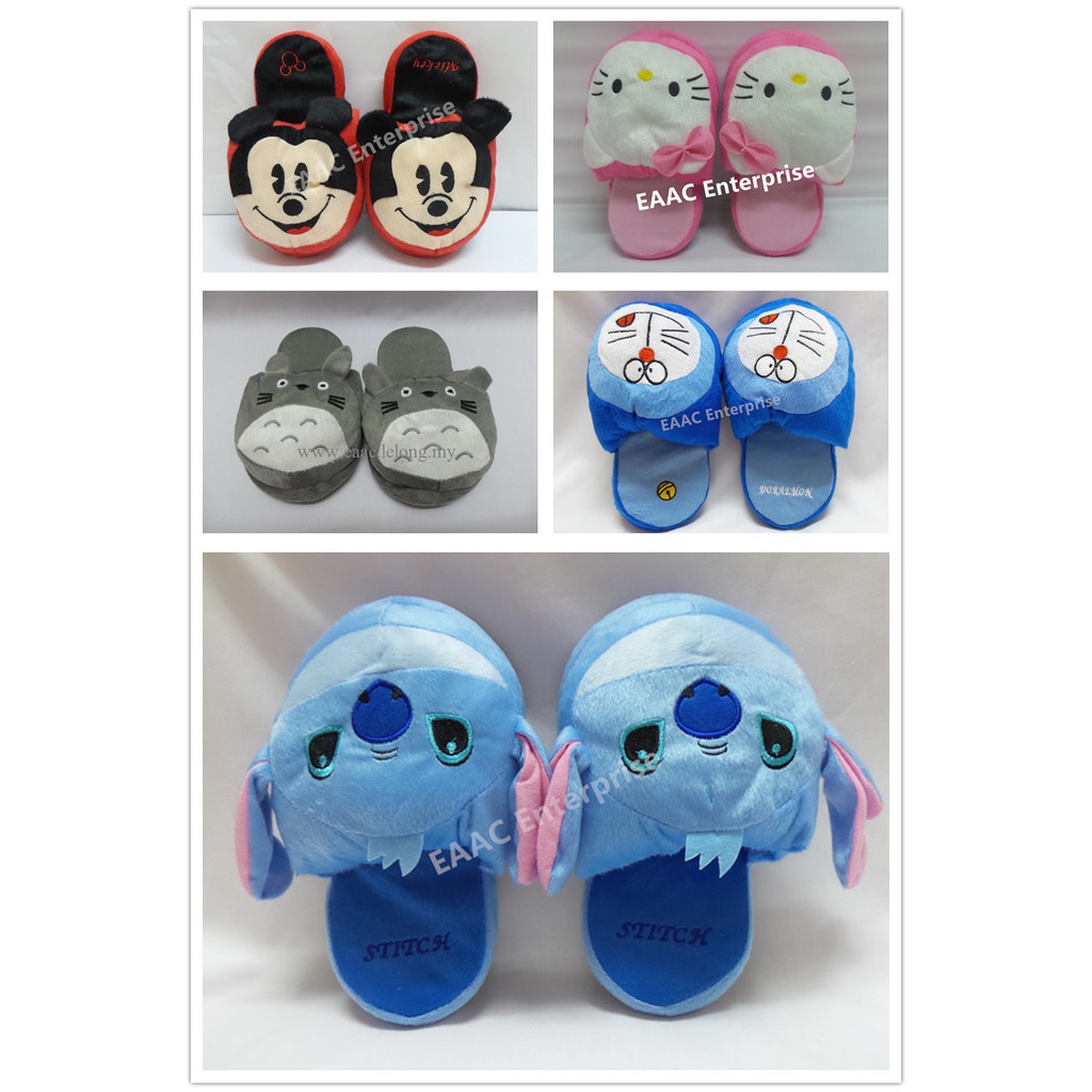 Miniso Stitch Novelty Slippers, Kawaii Comfy Plush Closed, 50% OFF