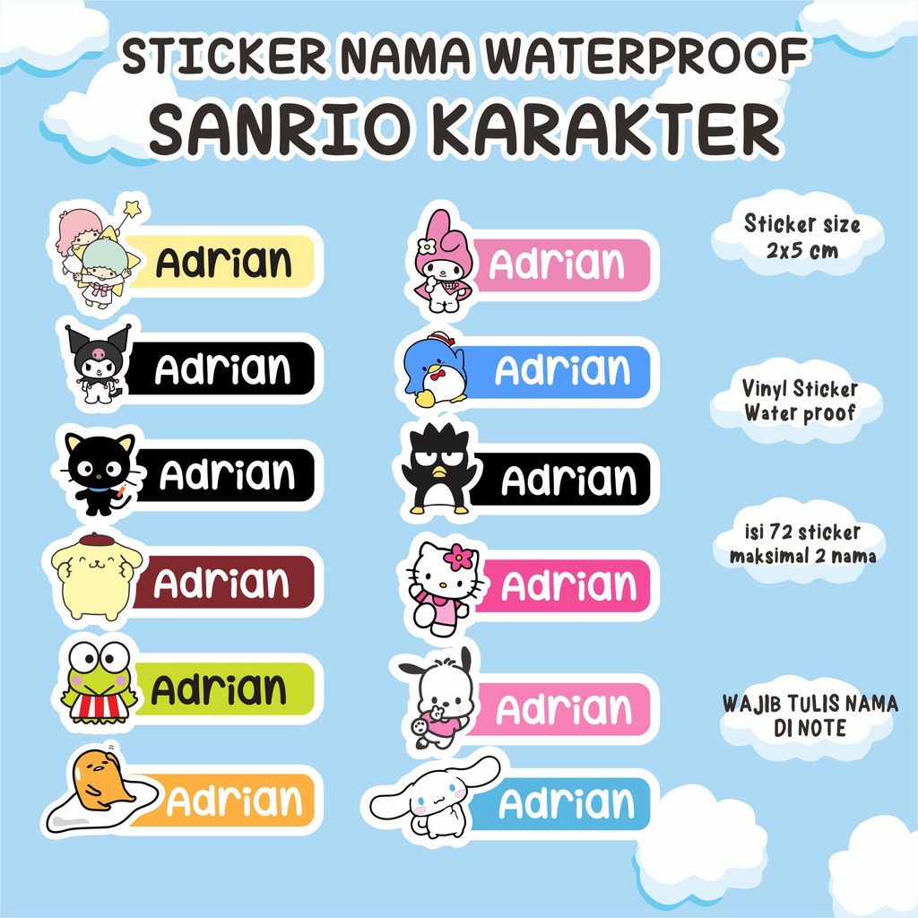 Sanrio Characters Names