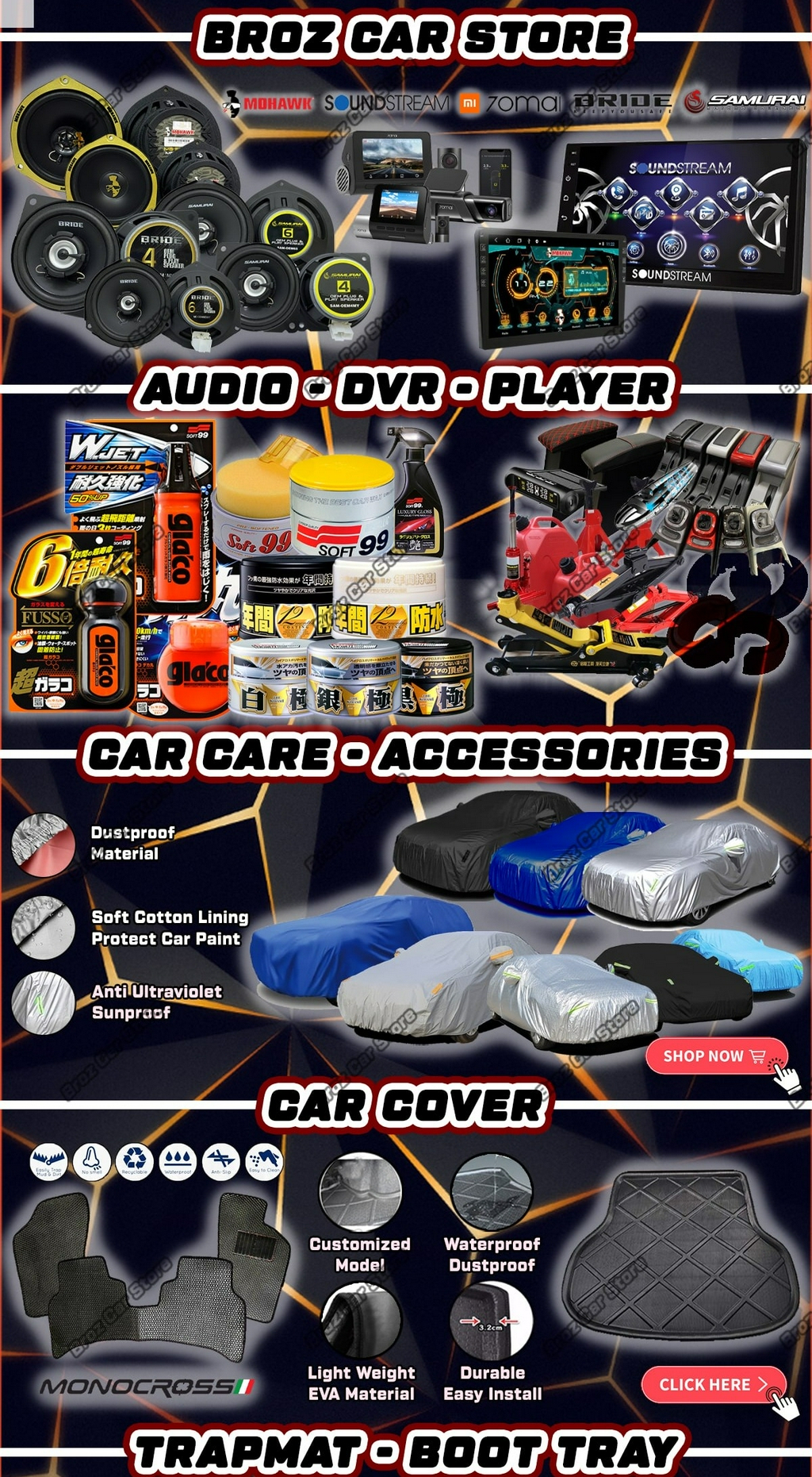 Broz Car Store, Online Shop | Shopee Malaysia