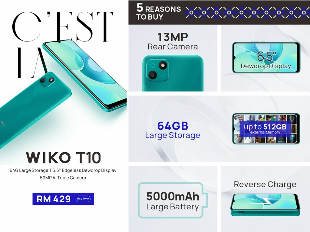 WIKO Official Store Online, June 2026 | Shopee Malaysia
