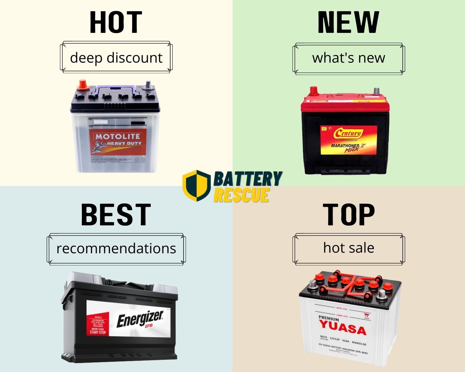 Battery Rescue, Online Shop | Shopee Malaysia