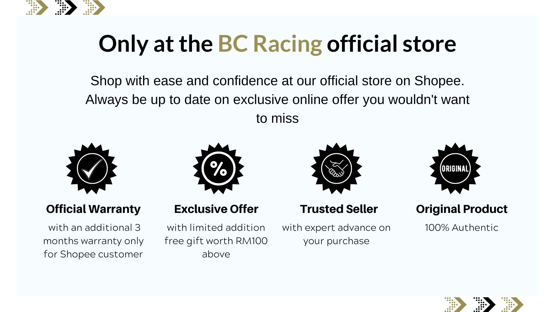 BC Racing Official Store Malaysia Online, July 2024 | Shopee Malaysia