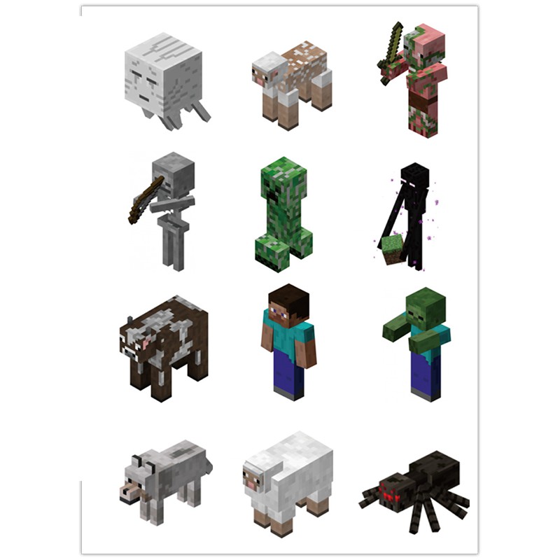 Papercraft Minecraft Mobs