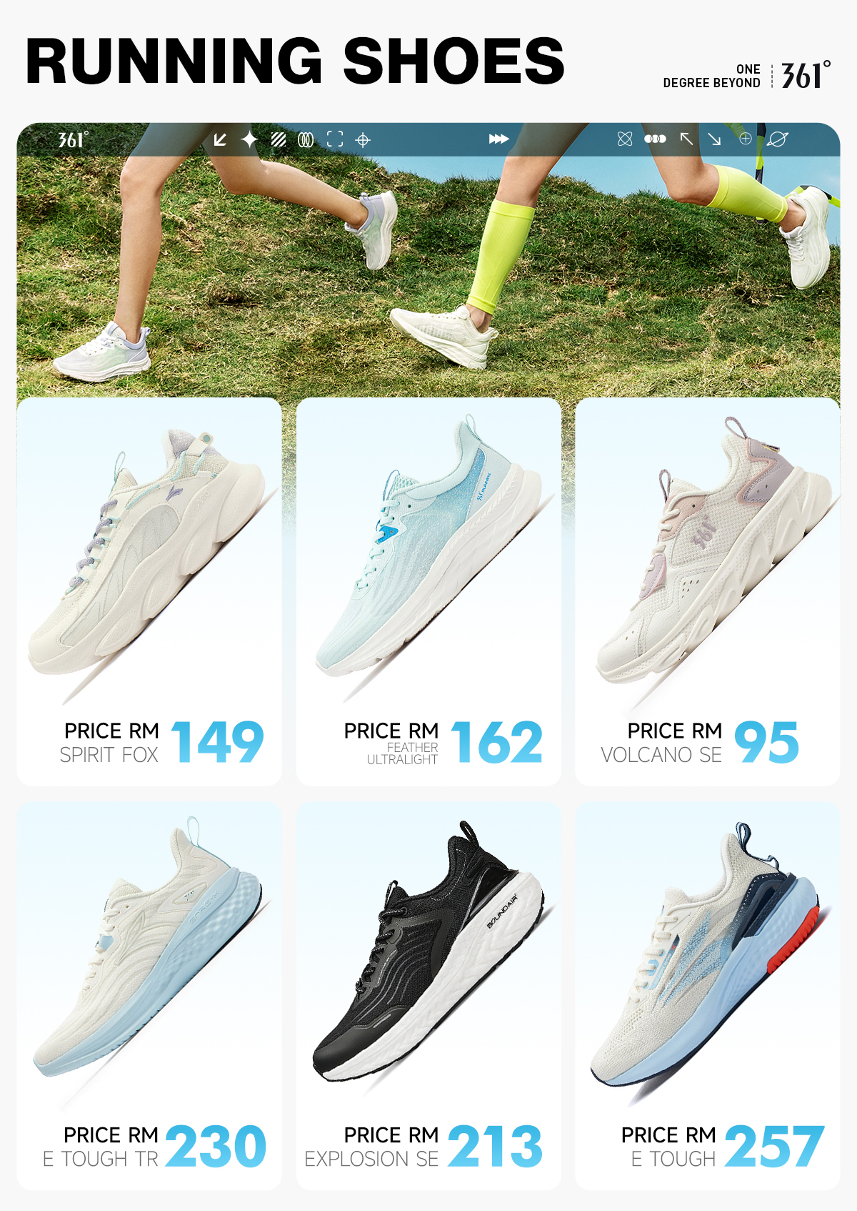 361 Degrees Official Store Online, January 2024 | Shopee Malaysia