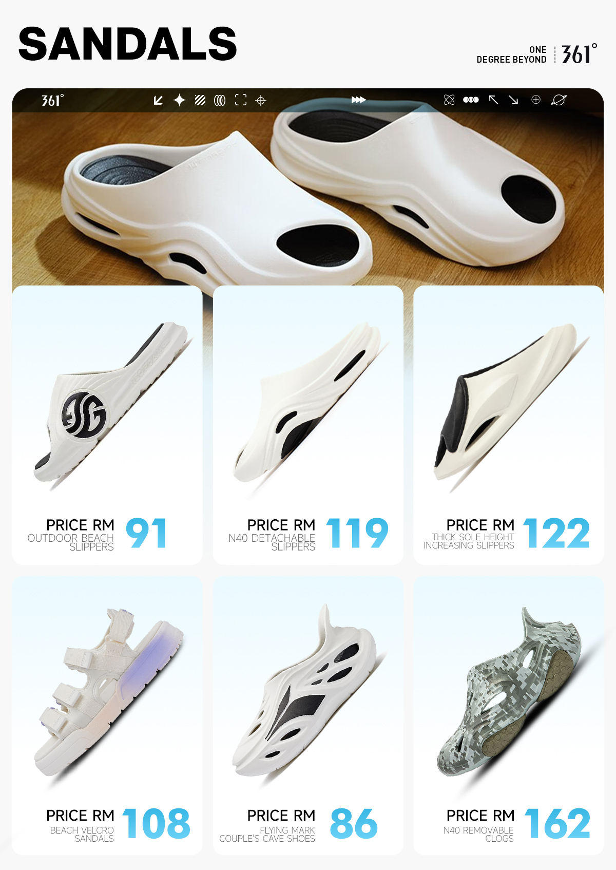 361 Degrees Official Store Online, November 2023 | Shopee Malaysia