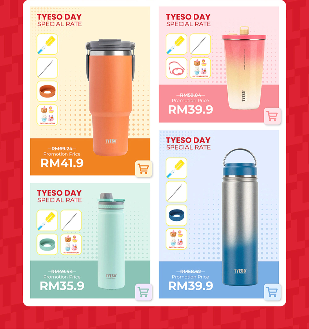 Tyeso Official Store Online, January 2024 | Shopee Malaysia