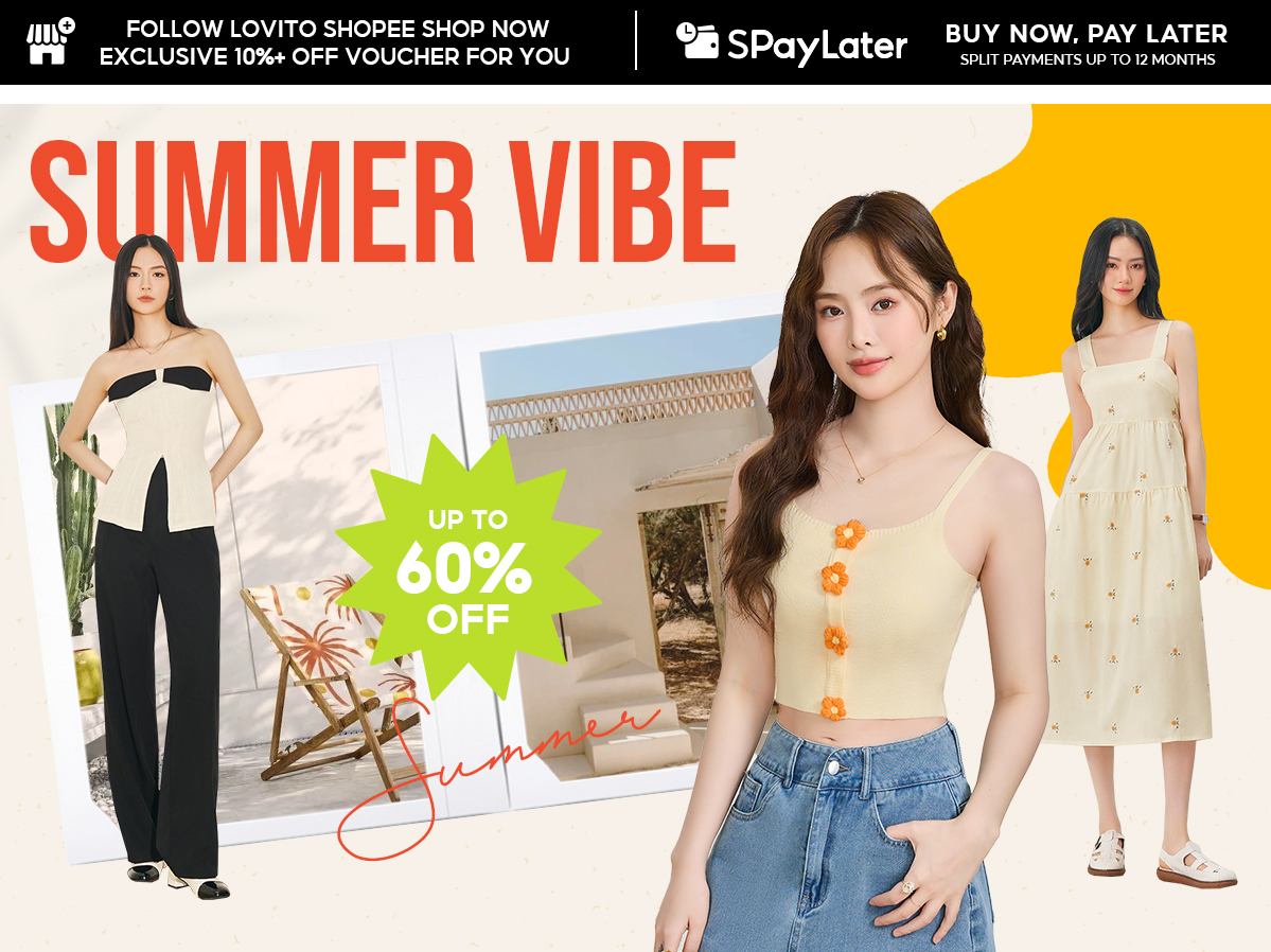 LOVITO Official Online Store, October 2024 | Shopee Malaysia