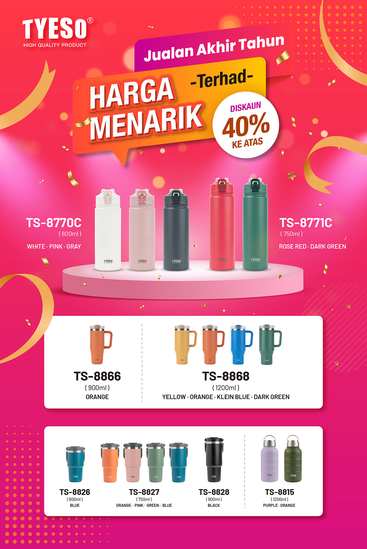Tyeso Official Store Online, October 2025 | Shopee Malaysia
