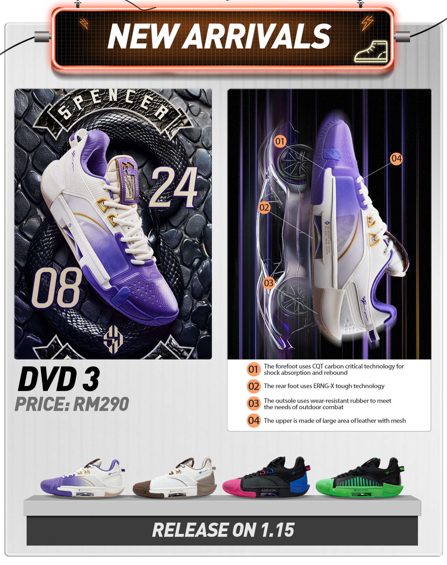 361 Degrees Official Store Online, April 2025 | Shopee Malaysia