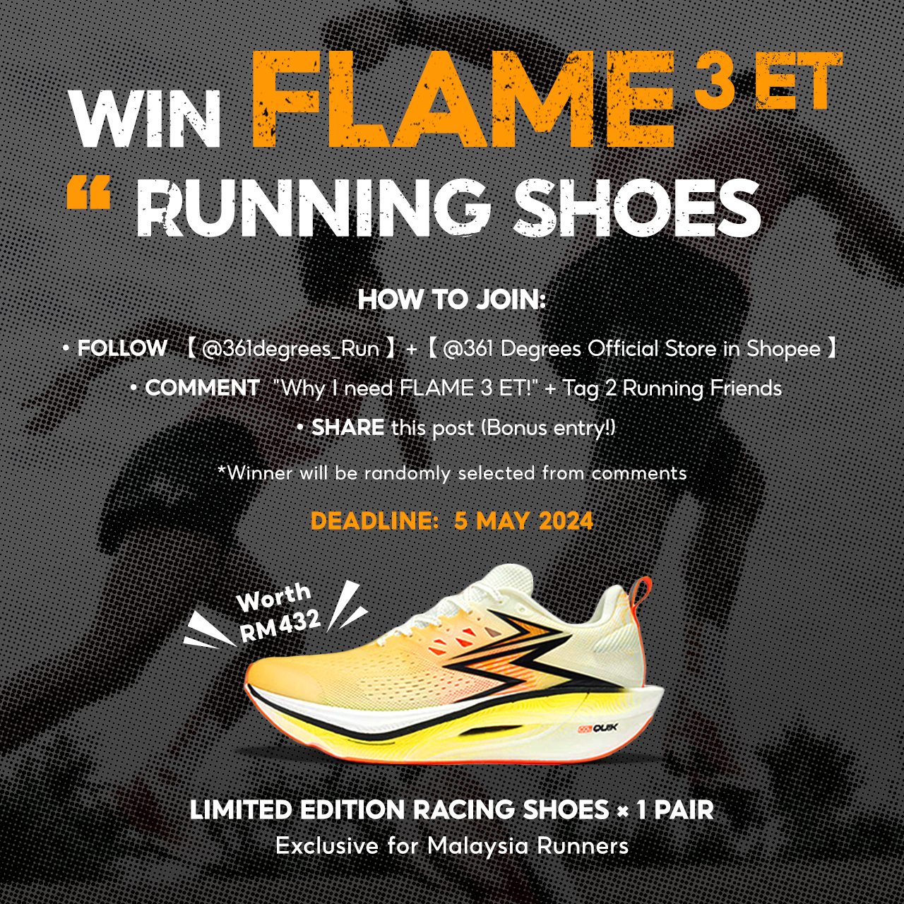 361 Degrees Official Store Online, May 2025 | Shopee Malaysia