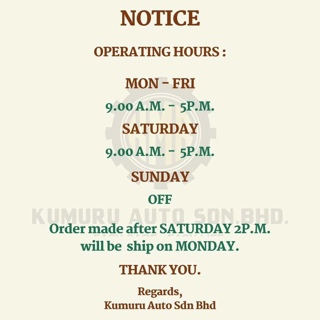 Kumuru Auto Sdn.Bhd. (175422-K), Online Shop | Shopee Malaysia