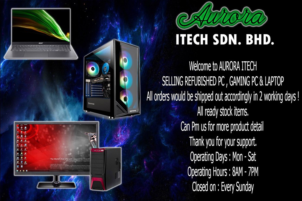 AURORA ITECH SDN. BHD, Online Shop | Shopee Malaysia