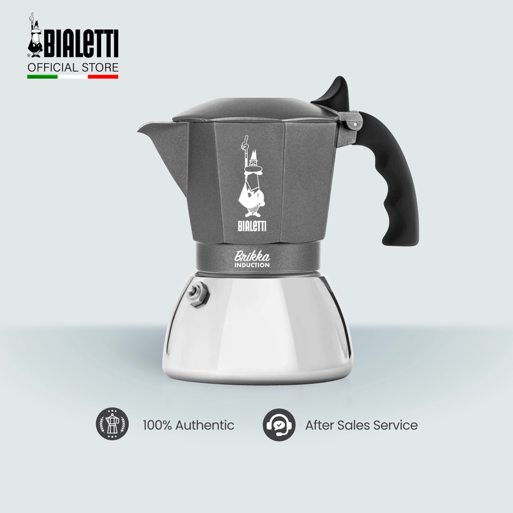 Bialetti Brikka Moka Pot With Weighted Pressure Valve (2/4