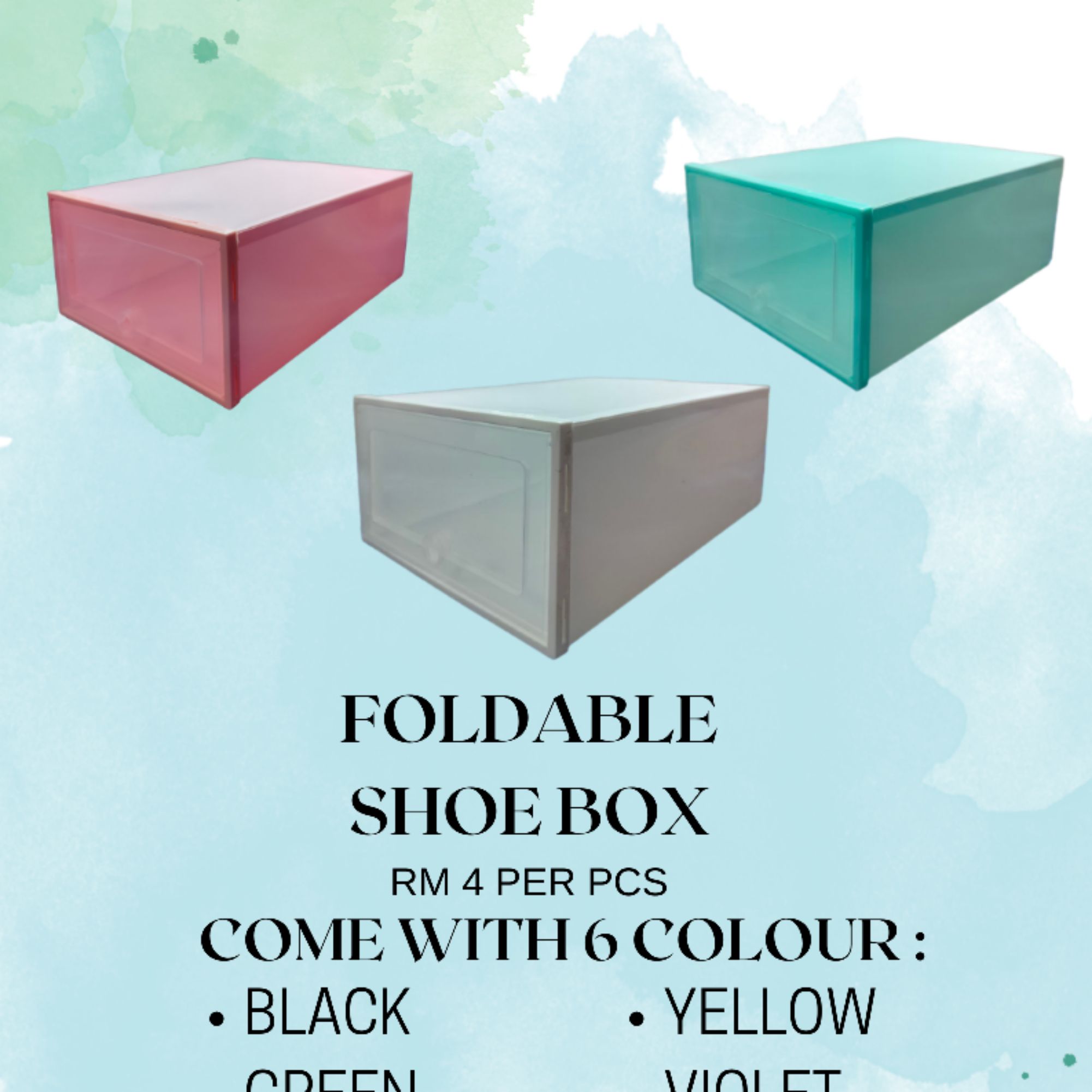 FOLDABLE SHOE BOX BY HANIF, Online Shop | Shopee Malaysia