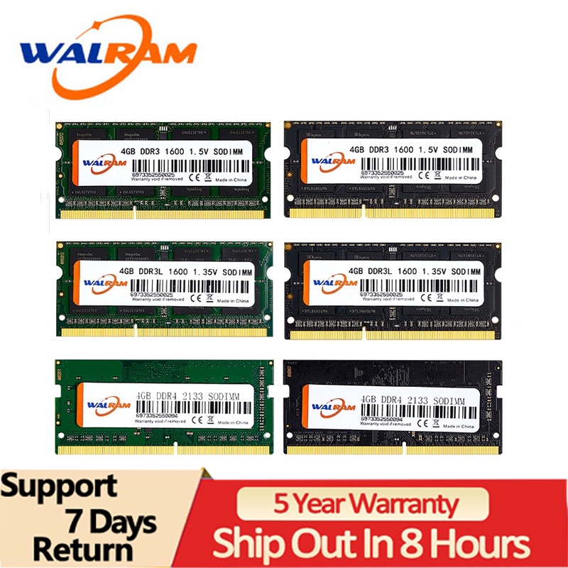Walram Memoria DDR3 SODIMM Laptop Memory Ram: 4GB, 8GB,, 04/04/2024