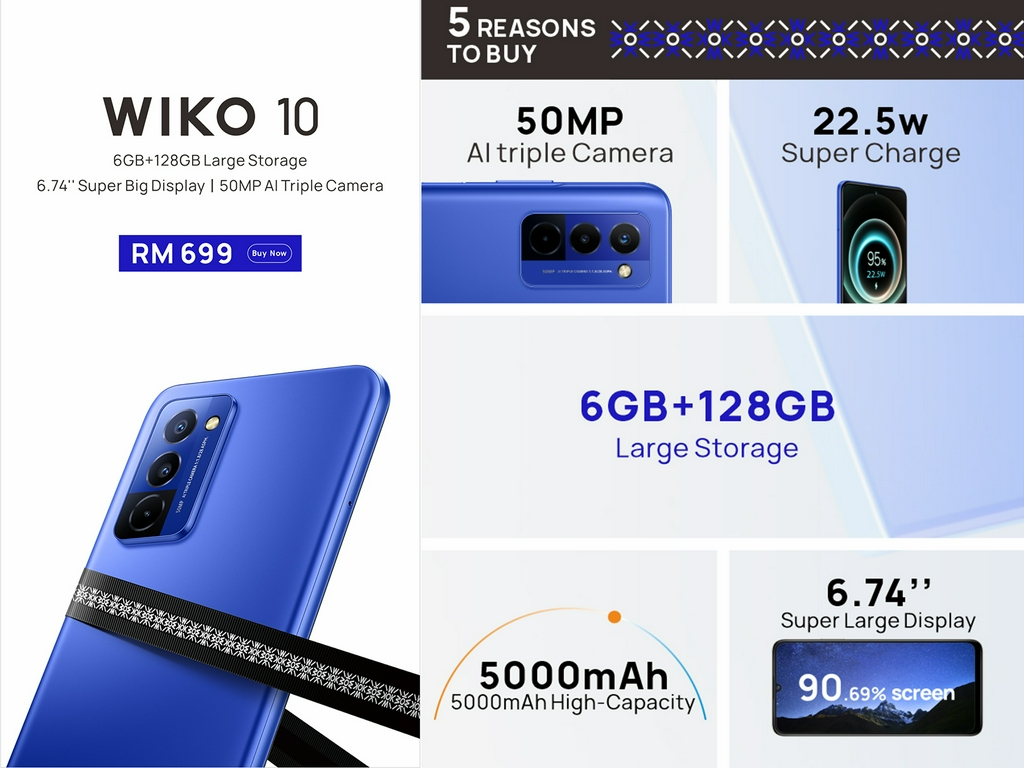 WIKO Official Store Online, June 2026 | Shopee Malaysia
