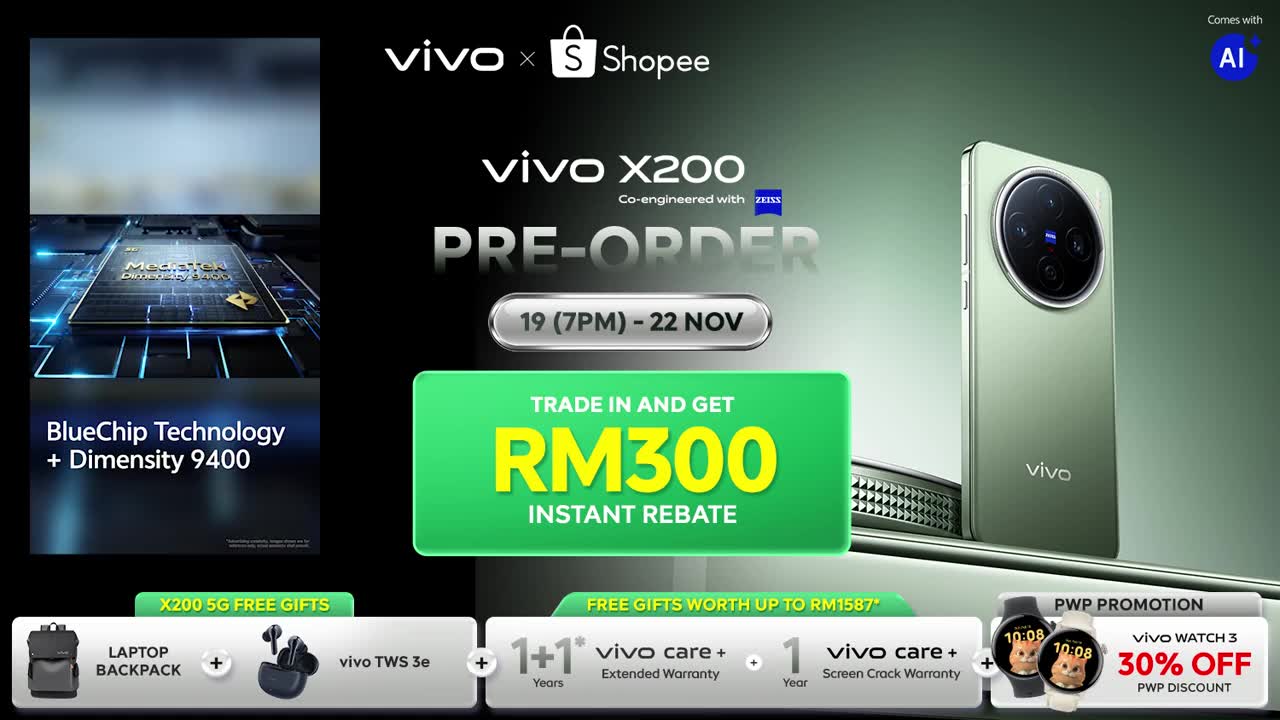 vivo Online, November 2024 | Shopee Malaysia