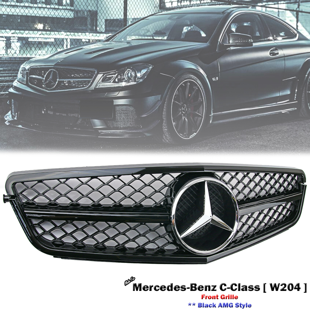 Front Racing Facelift Grilles For Mercedes-Benz W204, 45% OFF