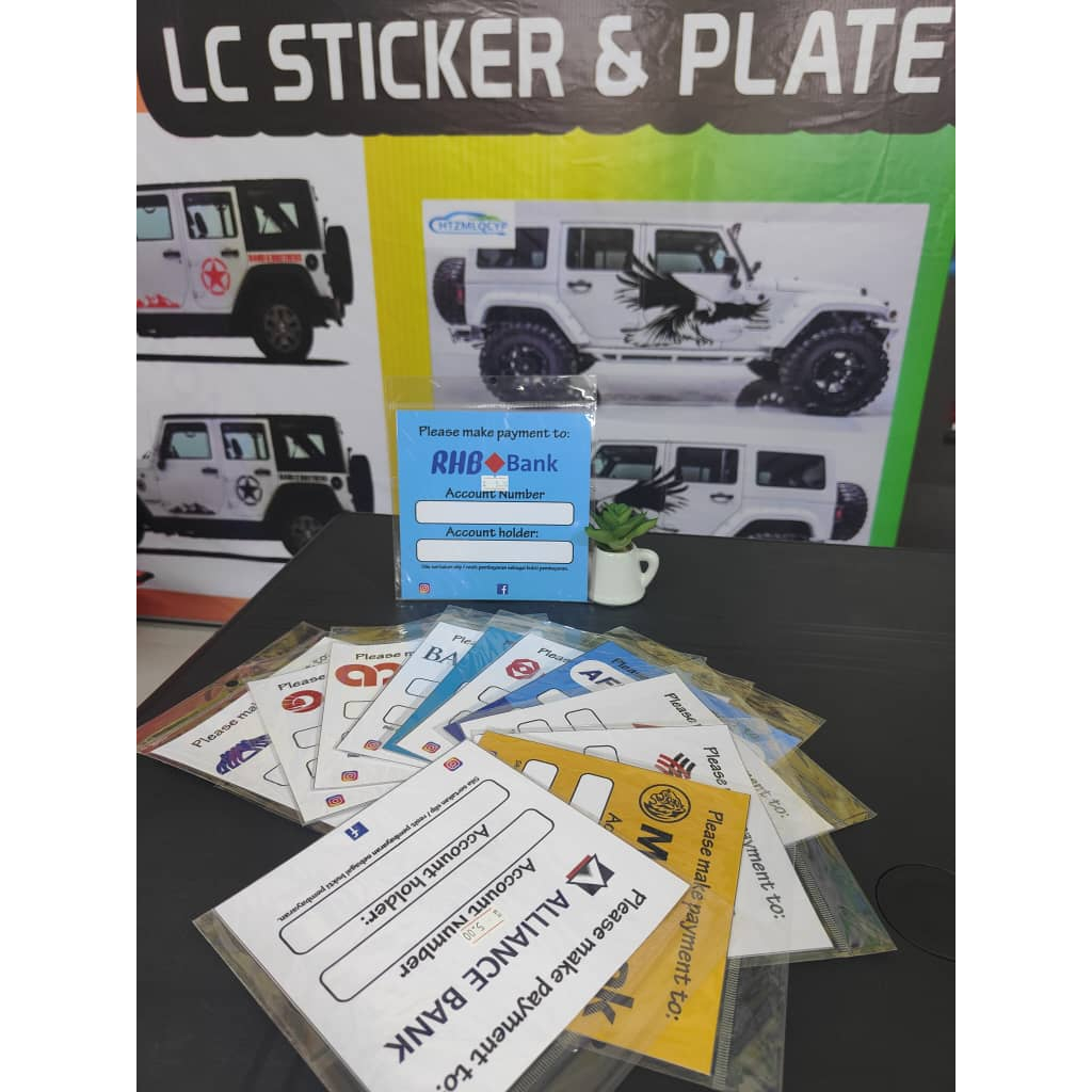 LC Sticker & Plate Car Accessories, Online Shop | Shopee Malaysia