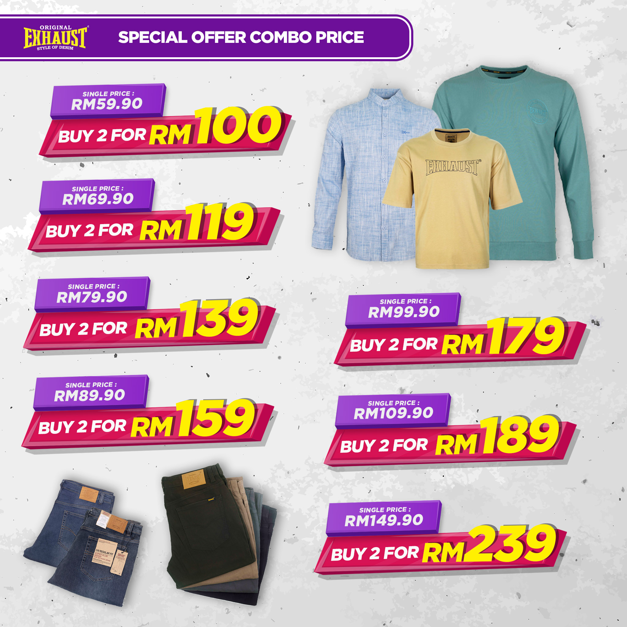 Exhaust Garment Official Online Store, June 2023 | Shopee Malaysia