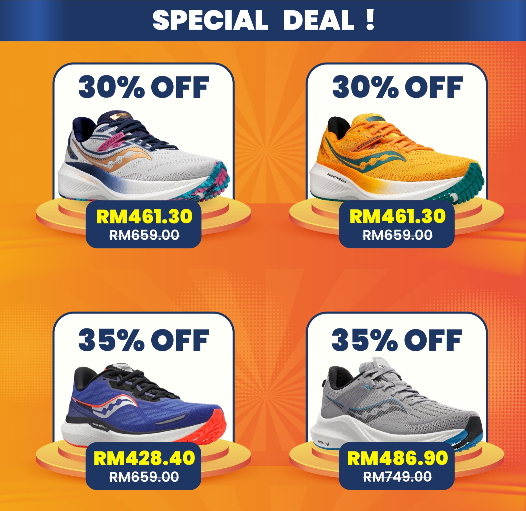 Official Saucony Flagship Store Online, October 2023 | Shopee Malaysia