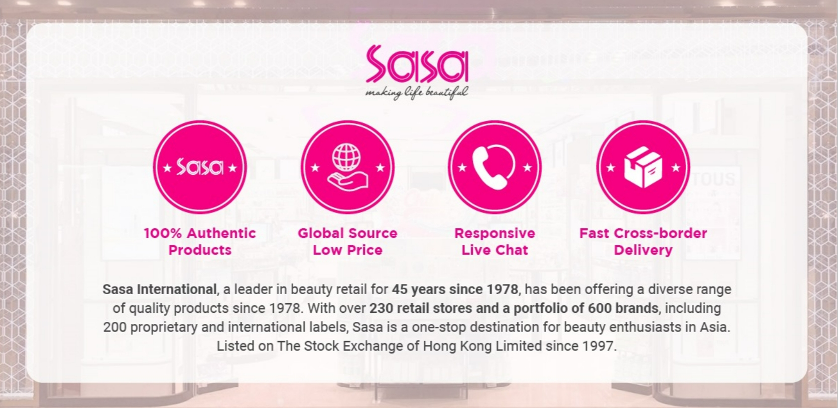 Sasa Official Shop Online, July 2024 | Shopee Malaysia