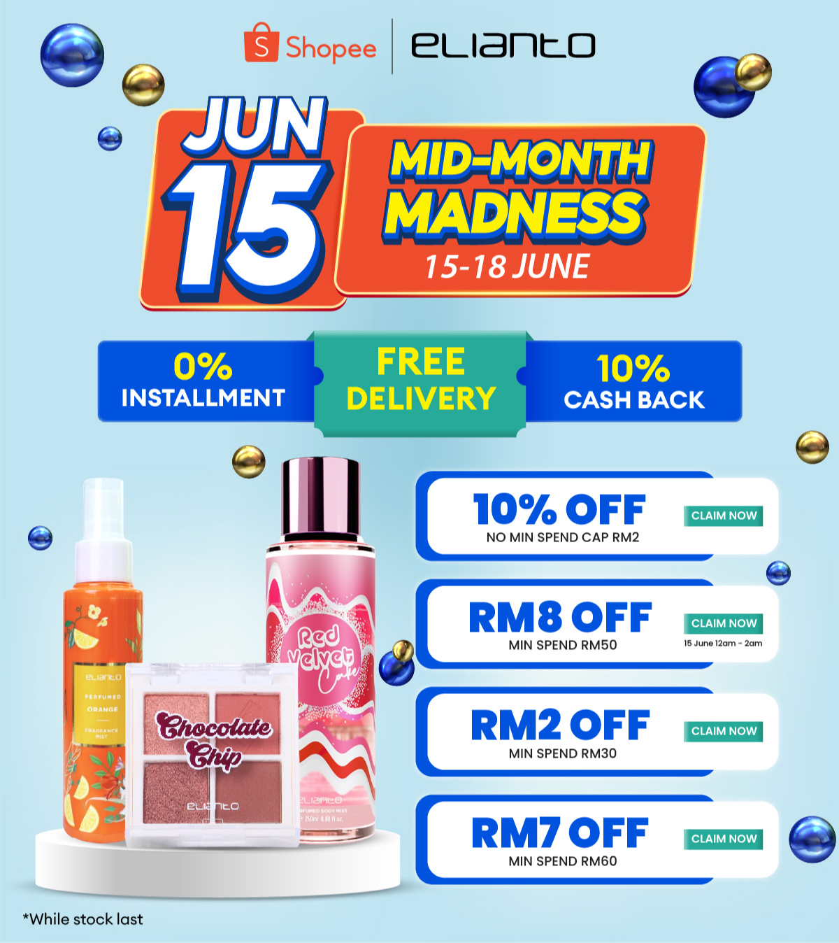 Elianto Make Up Official. Online, June 2024 | Shopee Malaysia
