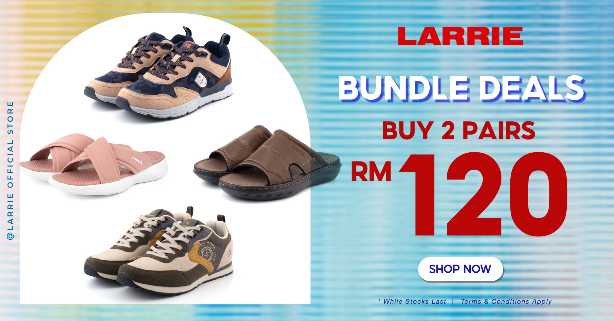 Larrie Shoe Official Store Online, July 2024 | Shopee Malaysia