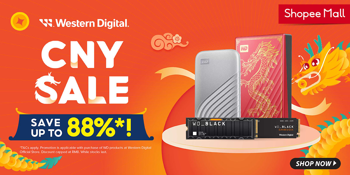 Western Digital Official Store Online, January 2024 | Shopee Malaysia