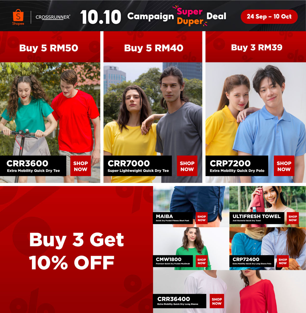 Crossrunner Malaysia Official Store Online, January 2024 | Shopee Malaysia