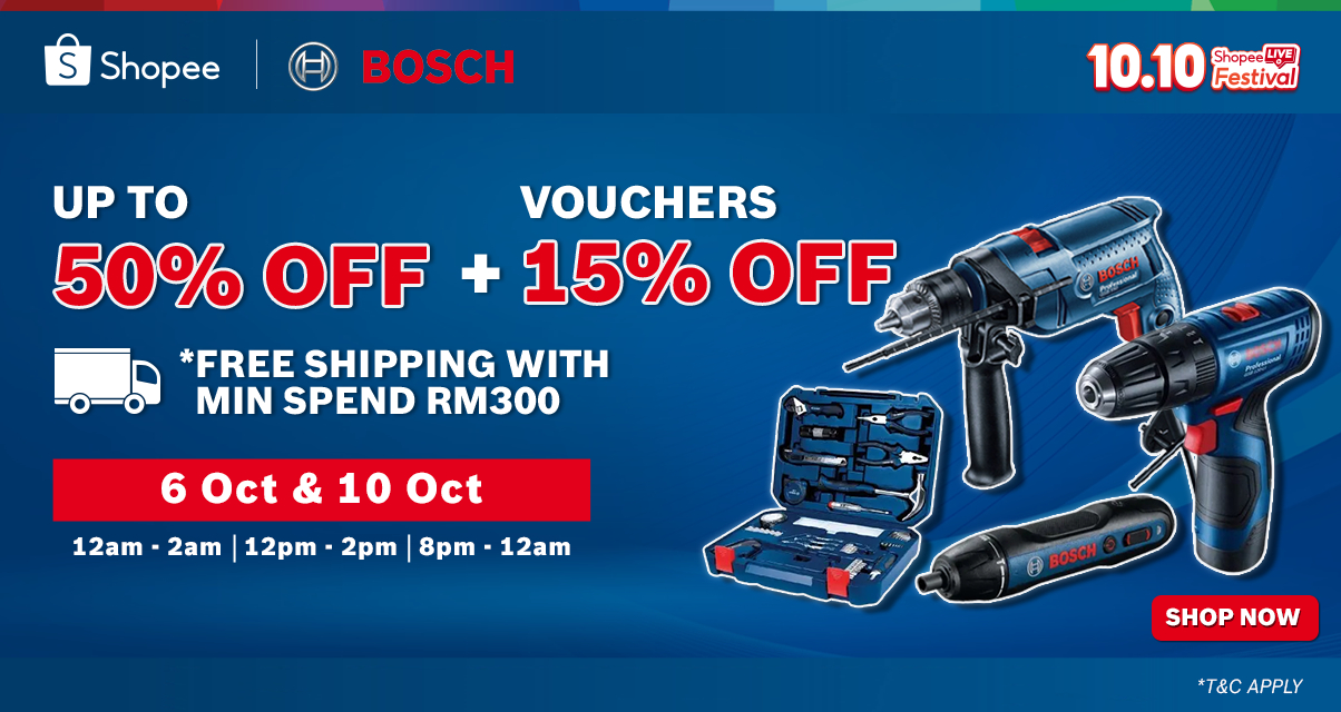 Bosch Power Tool Flagship Store Online, October 2023 | Shopee Malaysia
