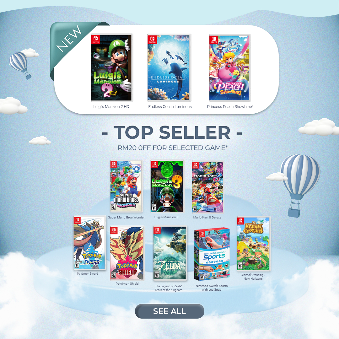Nintendo Official Store Malaysia Online, July 2024 | Shopee Malaysia