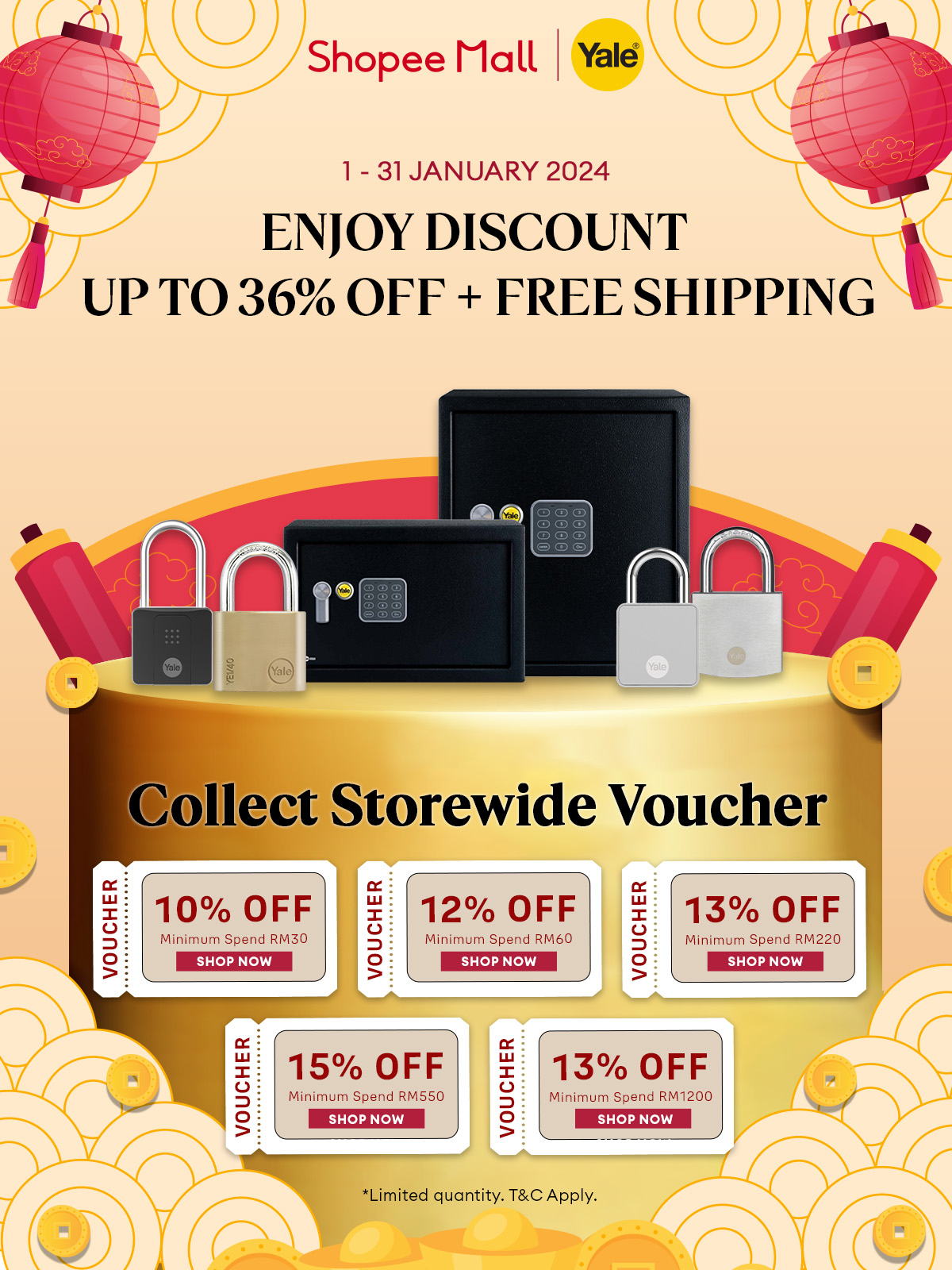 Yale Official Store Online, January 2024 | Shopee Malaysia