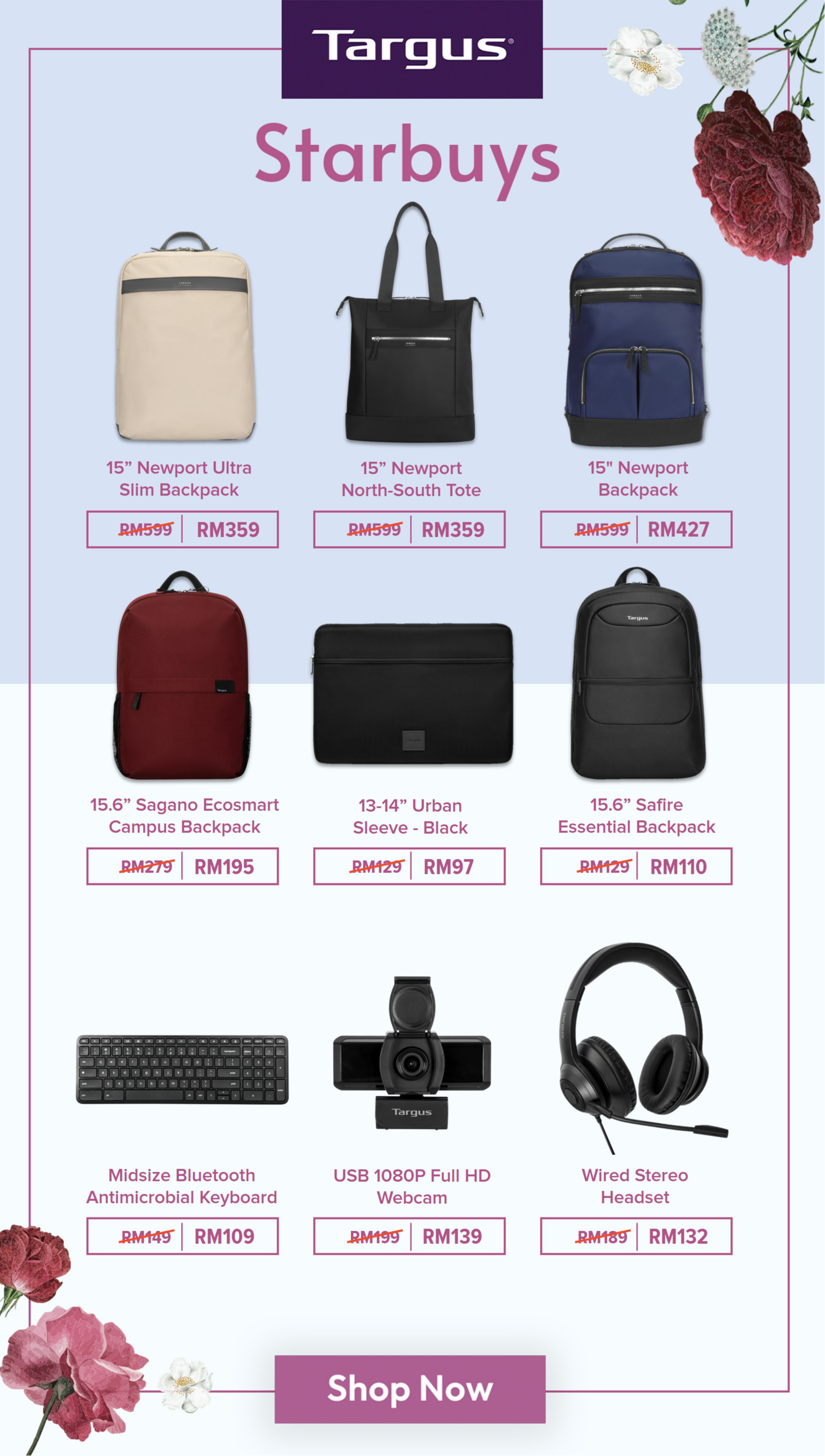 Targus Official Store Online, May 2024 | Shopee Malaysia