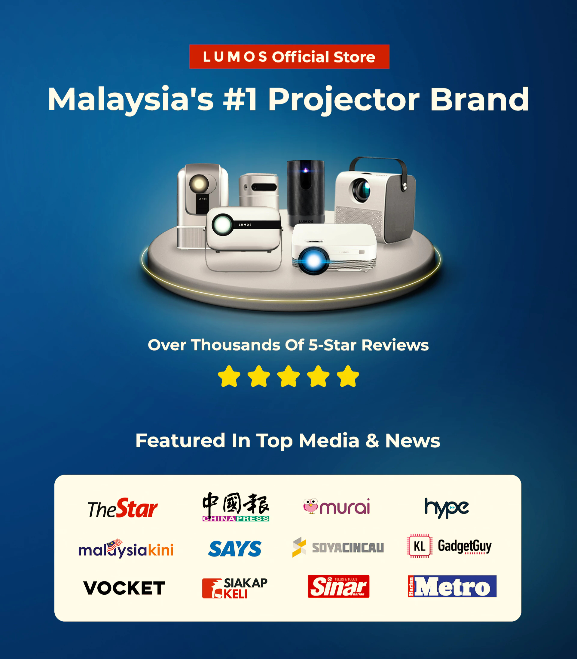 LUMOS Projector Online, October 2025 | Shopee Malaysia