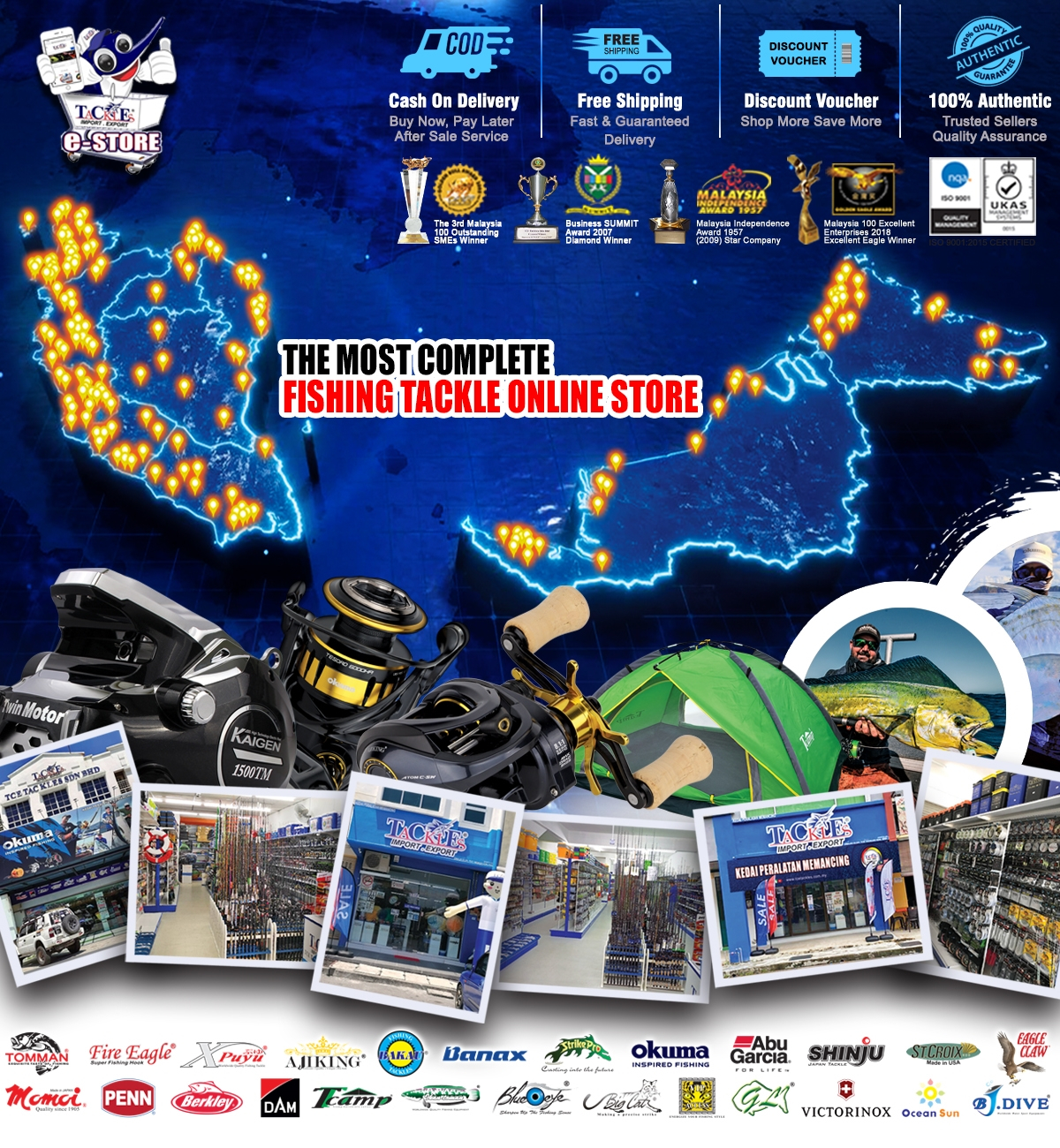 TCE Tackles Fishing Official Store Online, November 2024 | Shopee Malaysia