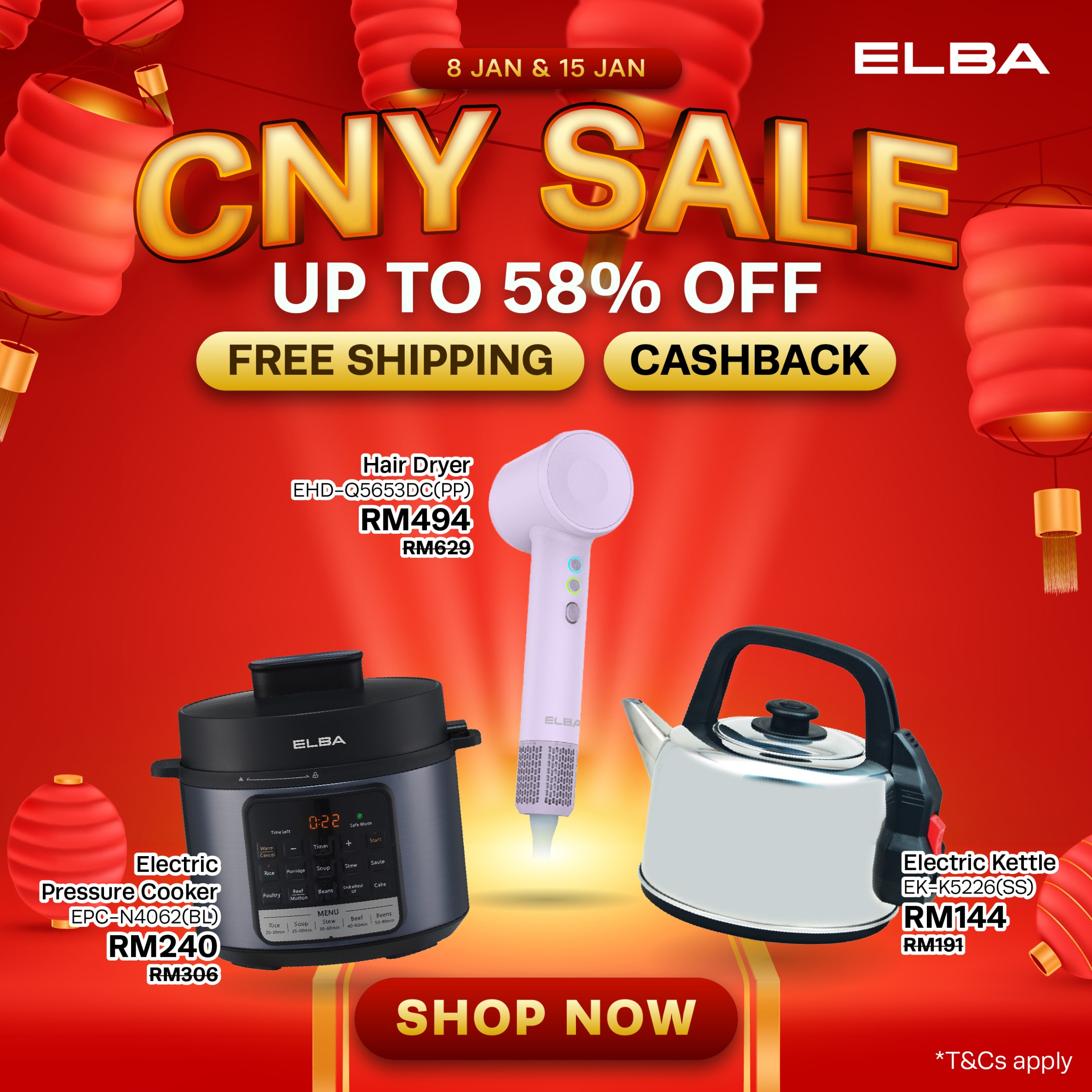 ELBA Official Store Online, February 2025 | Shopee Malaysia