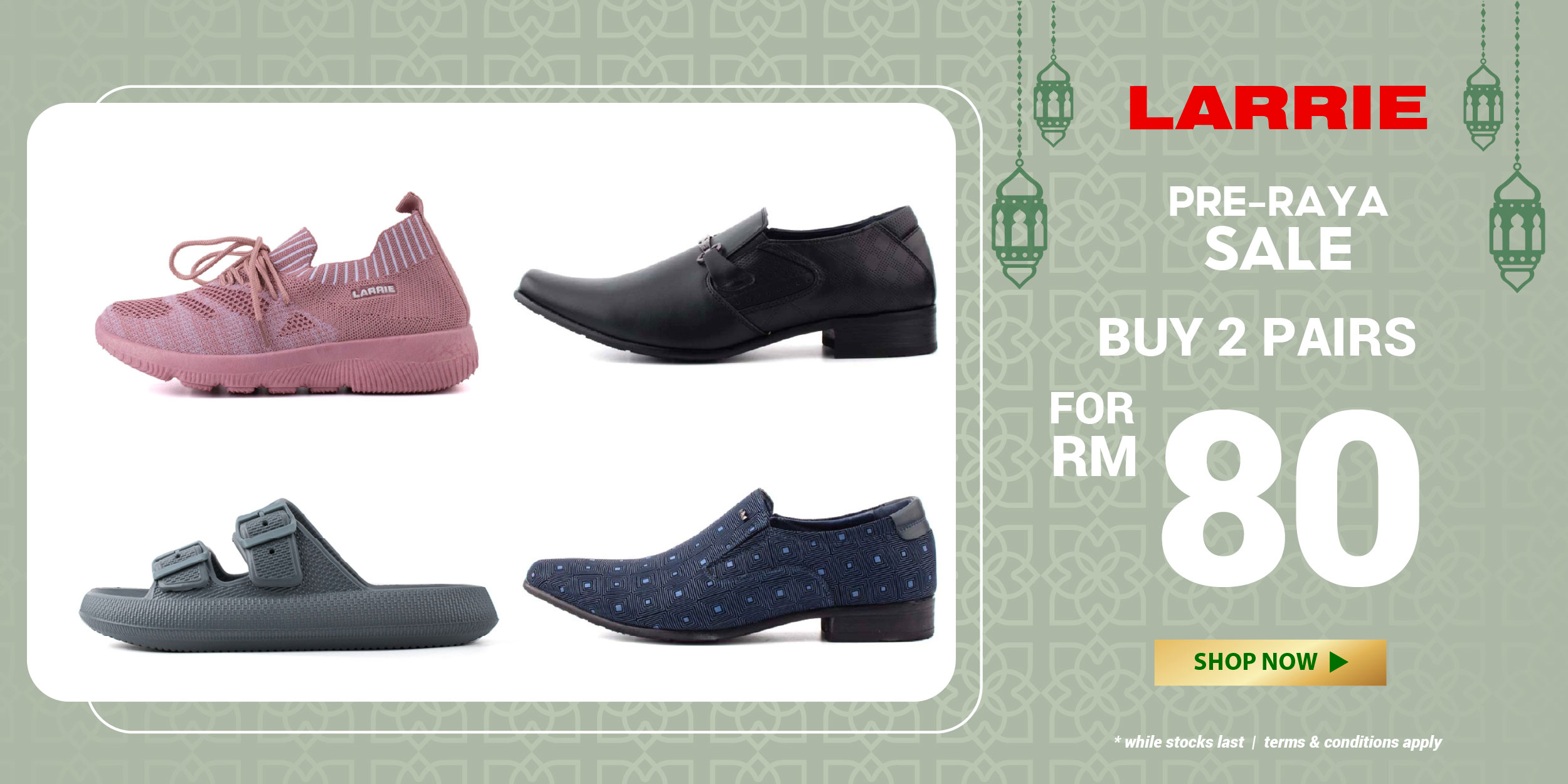 Larrie Shoe Official Store Online, February 2025 | Shopee Malaysia