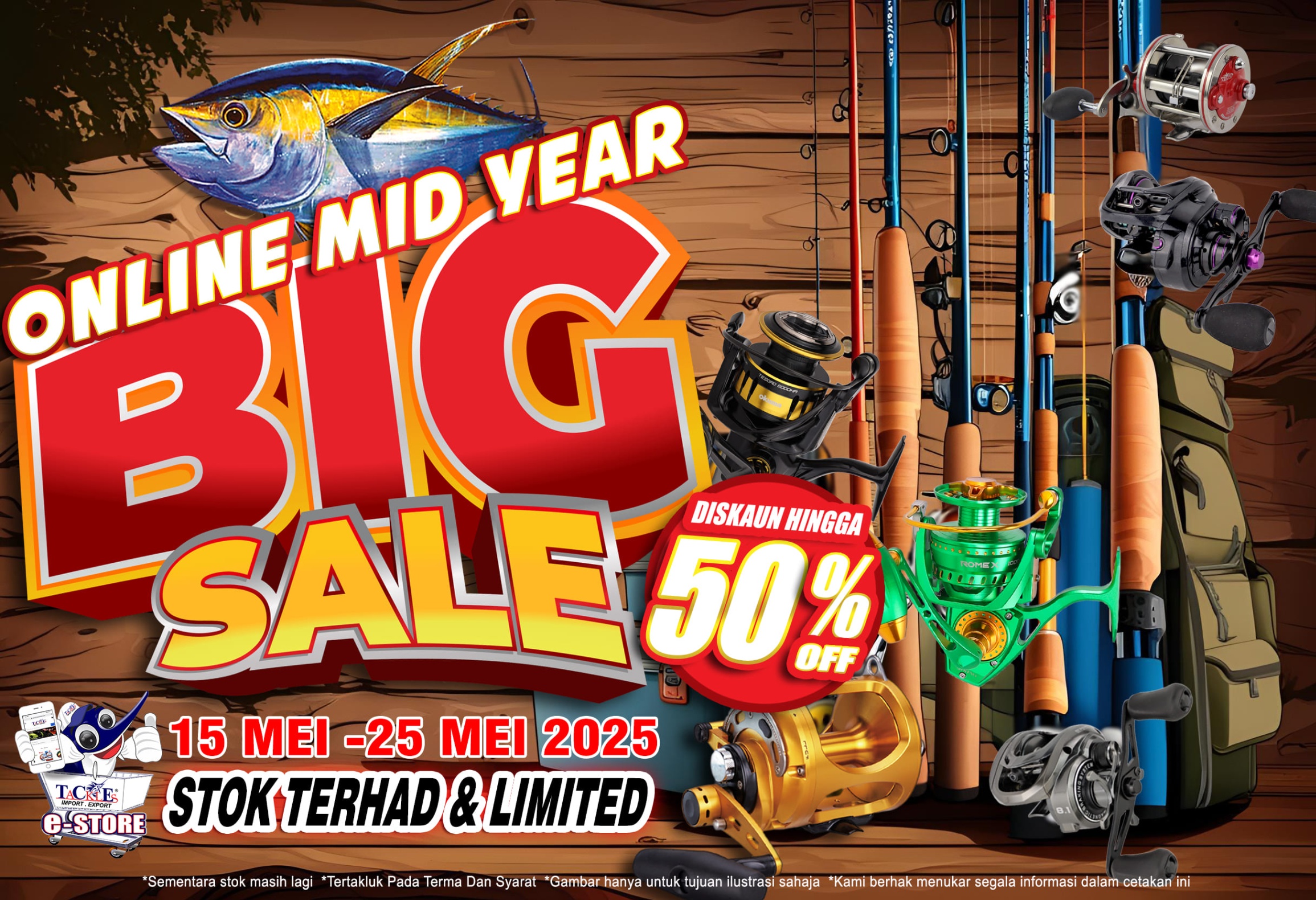 TCE Tackles Fishing Official Store Online, May 2025 | Shopee Malaysia