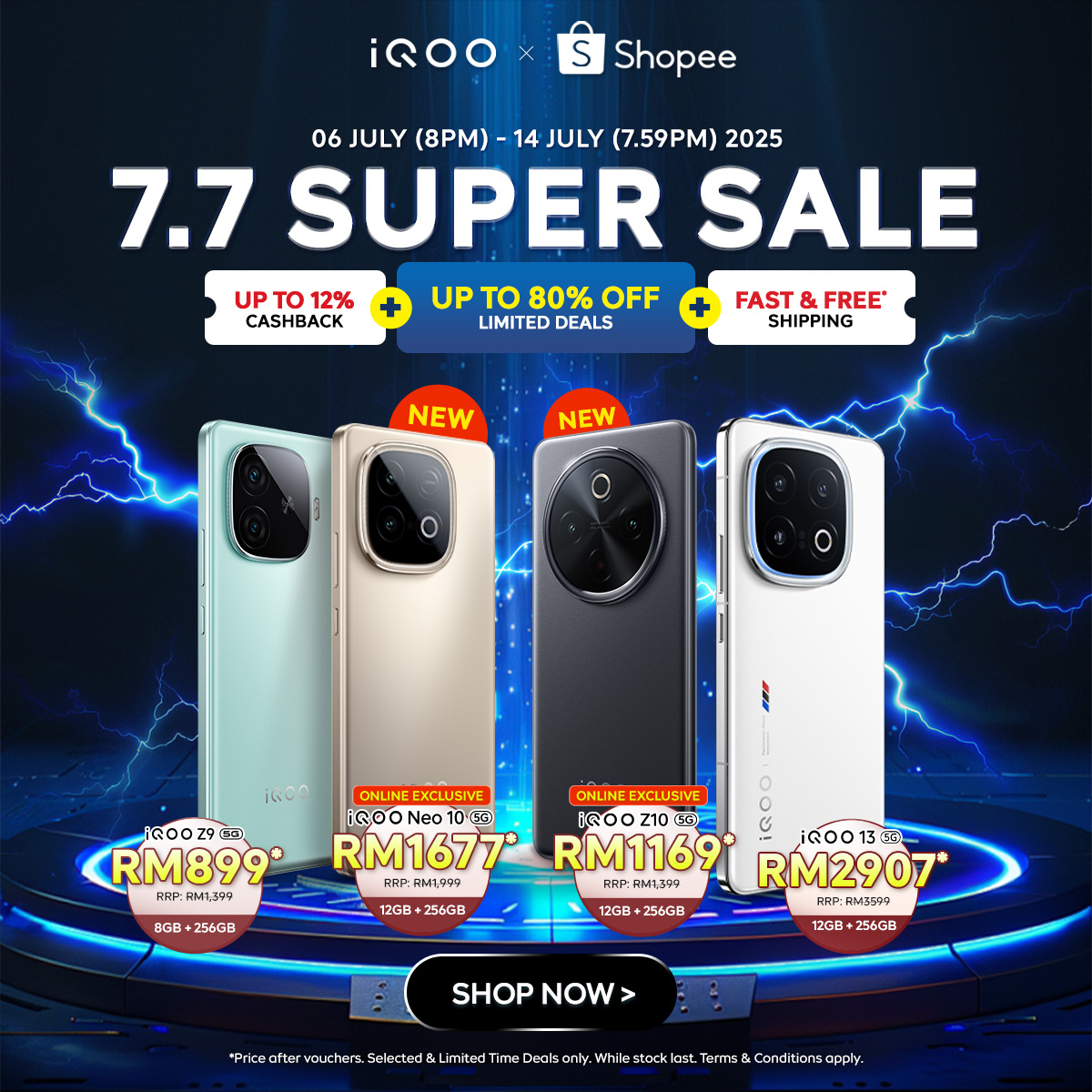 iQOO Malaysia Online, July 2025 | Shopee Malaysia