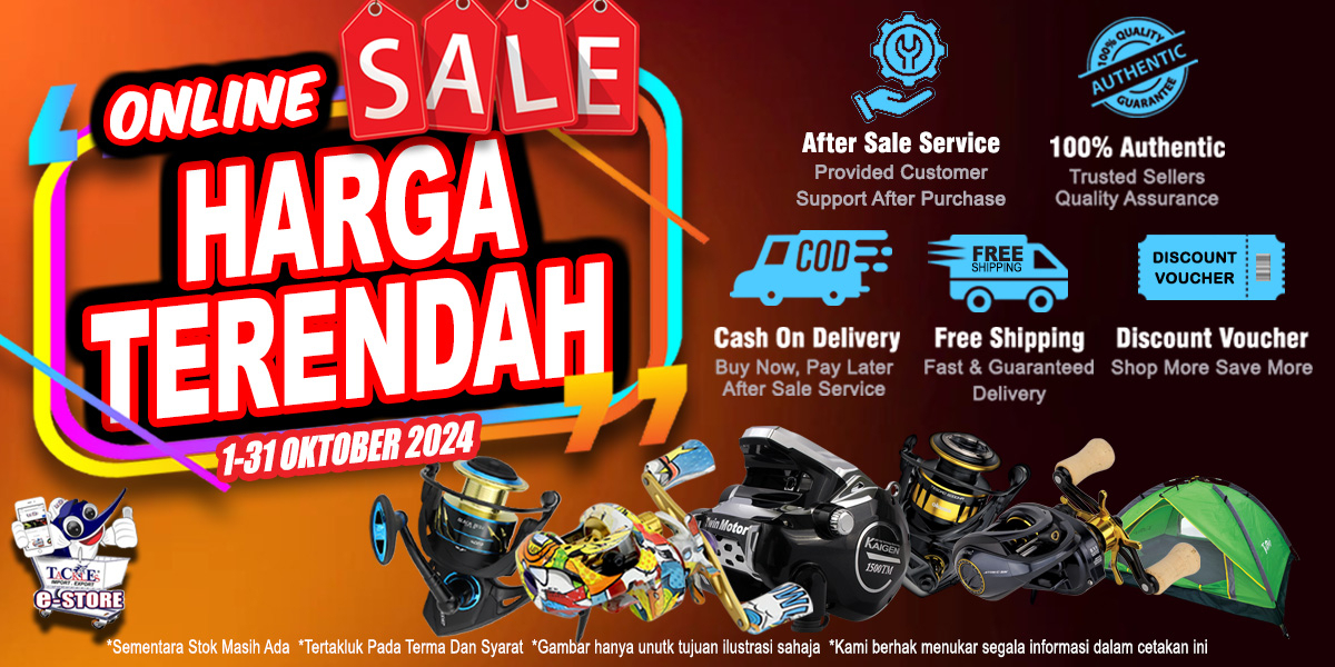 TCE Tackles Fishing Official Store Online, November 2024 | Shopee Malaysia