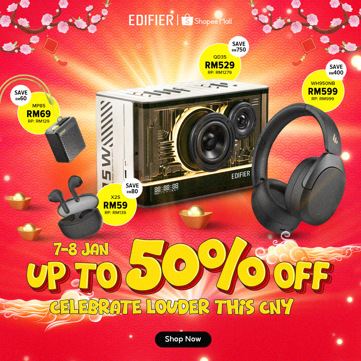 EDIFIER Official Online Store, November 2025 | Shopee Malaysia