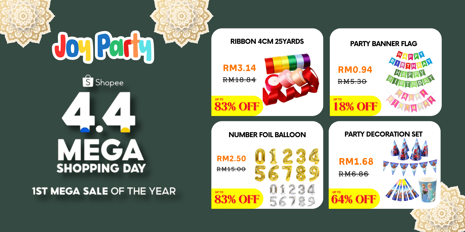 JOY PARTY, Online Shop | Shopee Malaysia