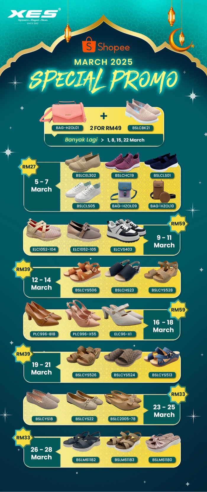 XES Shoes Online, April 2025 | Shopee Malaysia