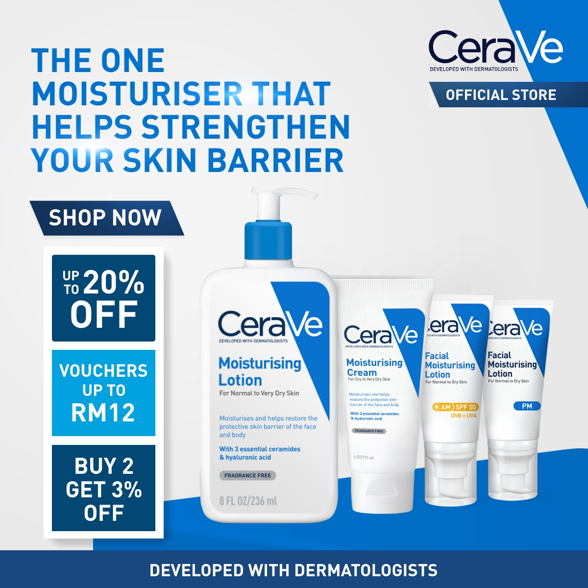 CeraVe Official Store Online, April 2025 | Shopee Malaysia
