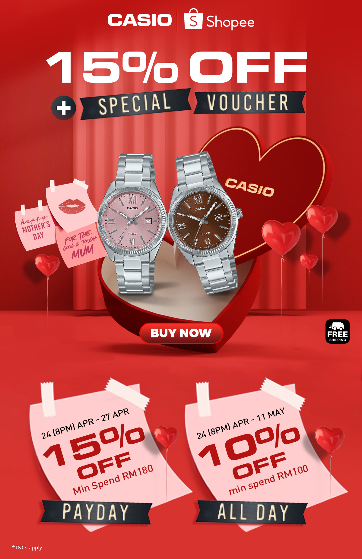 Casio Official Online Store, April 2025 | Shopee Malaysia